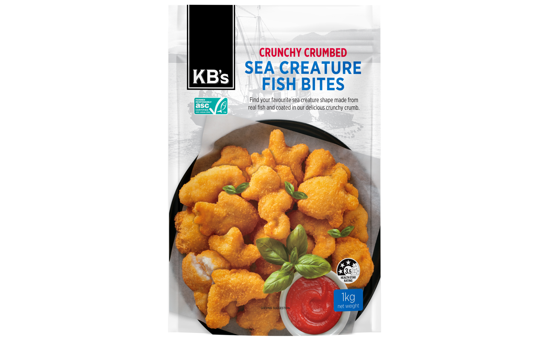 KB's Crunchy Crumbed Sea Creature Fish Bites - KB Seafood Co