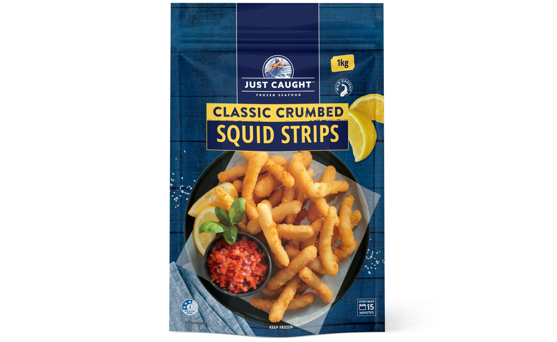 Just Caught Classic Squid Strips - KB Seafood Co