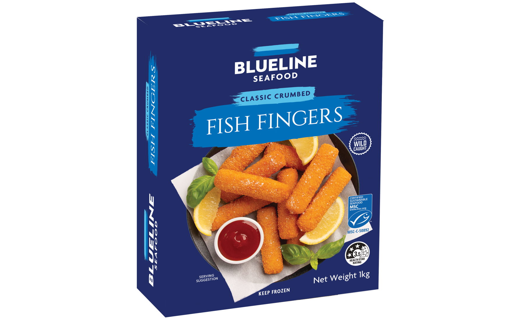 Blueline Classic Crumbed Fish Fingers - KB Seafood Co
