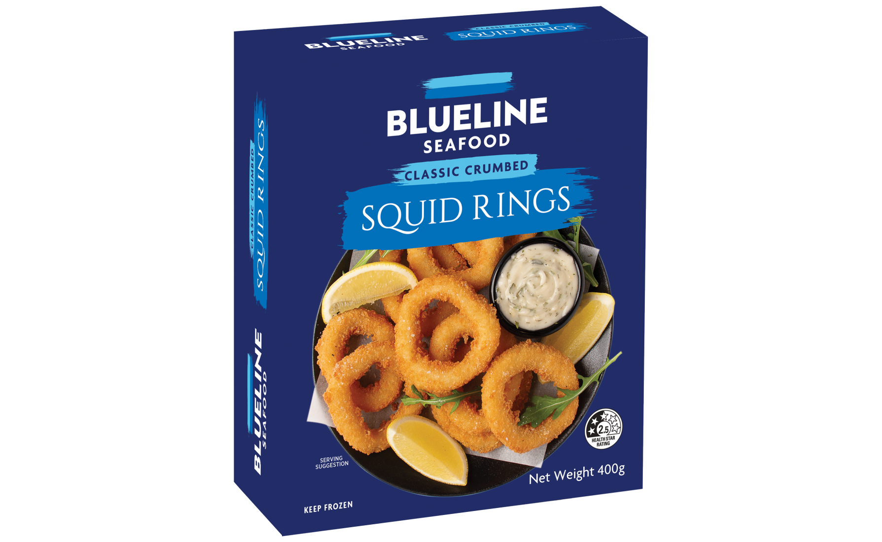 Blueline Classic Crumbed Squid Rings - KB Seafood Co