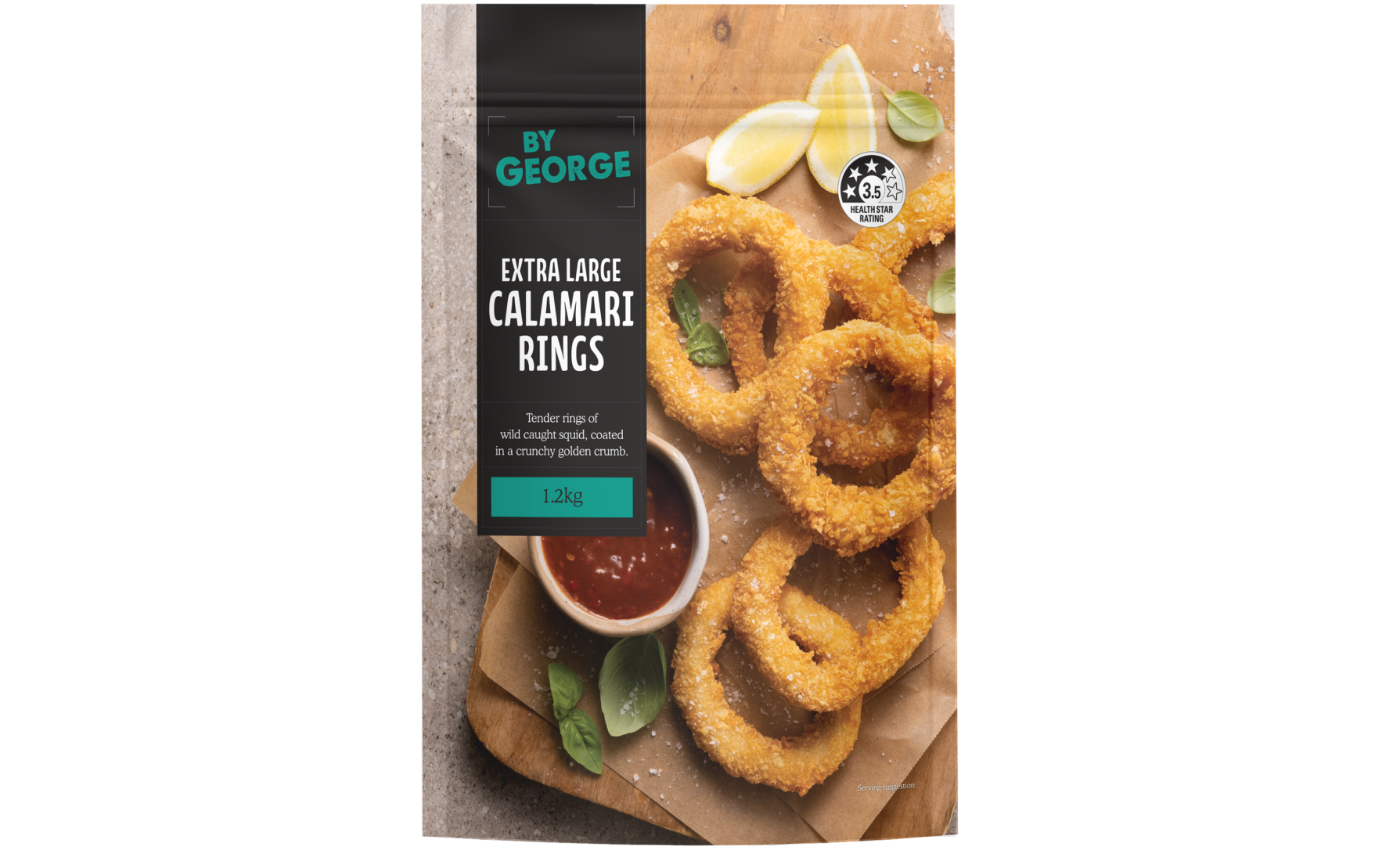 By George Extra Large Calamari Rings - KB Seafood Co