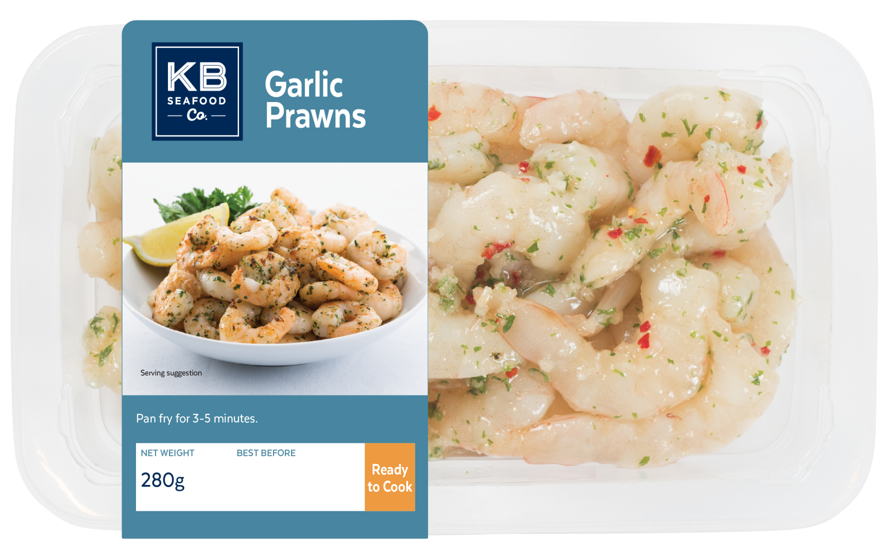 KB Seafood Co Garlic Prawn - KB Seafood Co